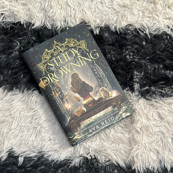 Accents | A Study In Drowning By Ava Reid Gold Foil Cover Design W ...